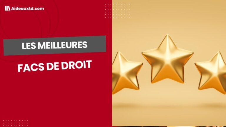 Les Meilleures Facs de Droit en France en 2026 (classement)